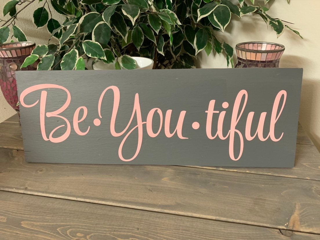Be •you •tiful Hand Painted Sign on Luulla