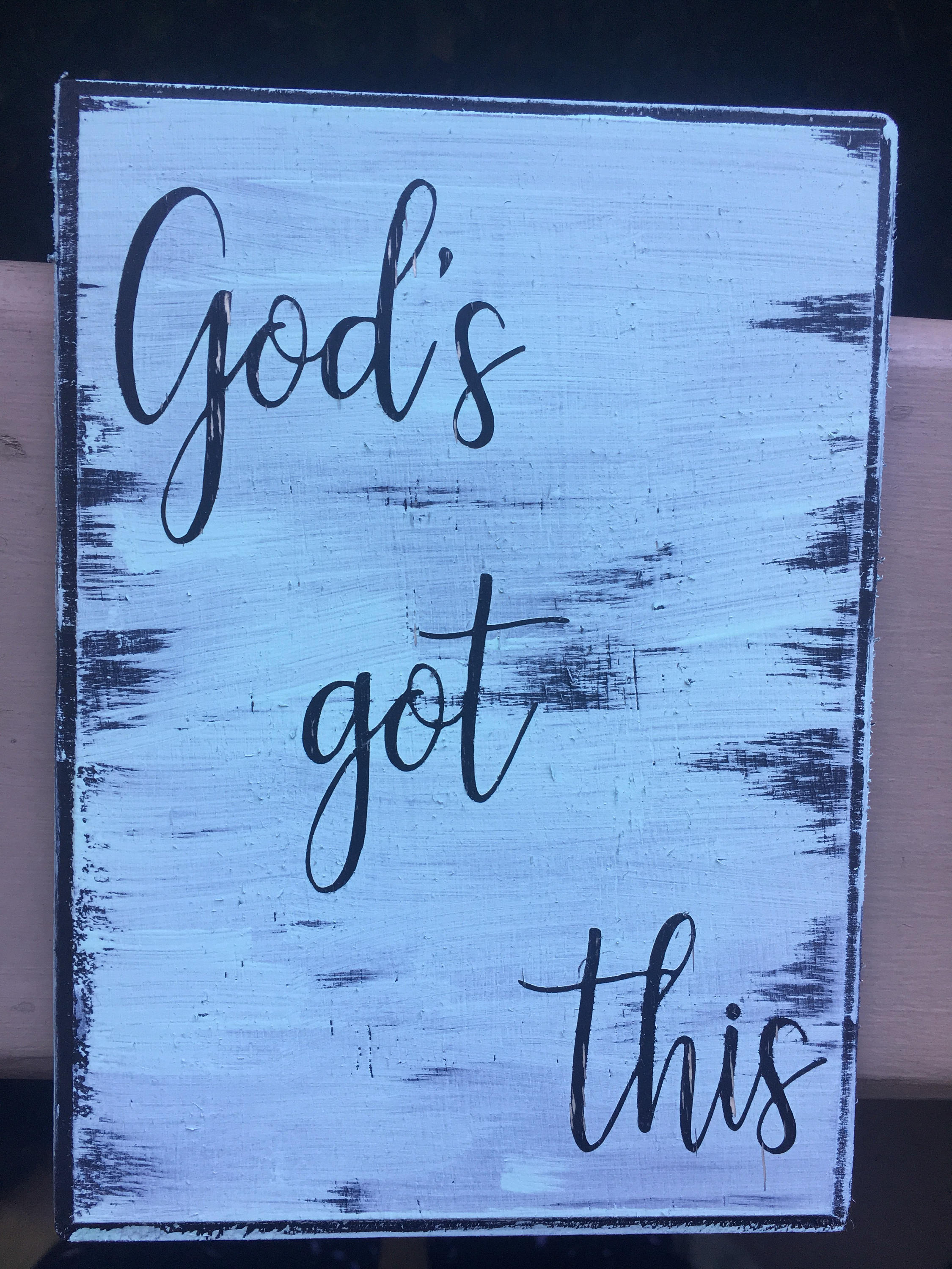 5x7 God's Got This -hand Painted Wood Sign on Luulla