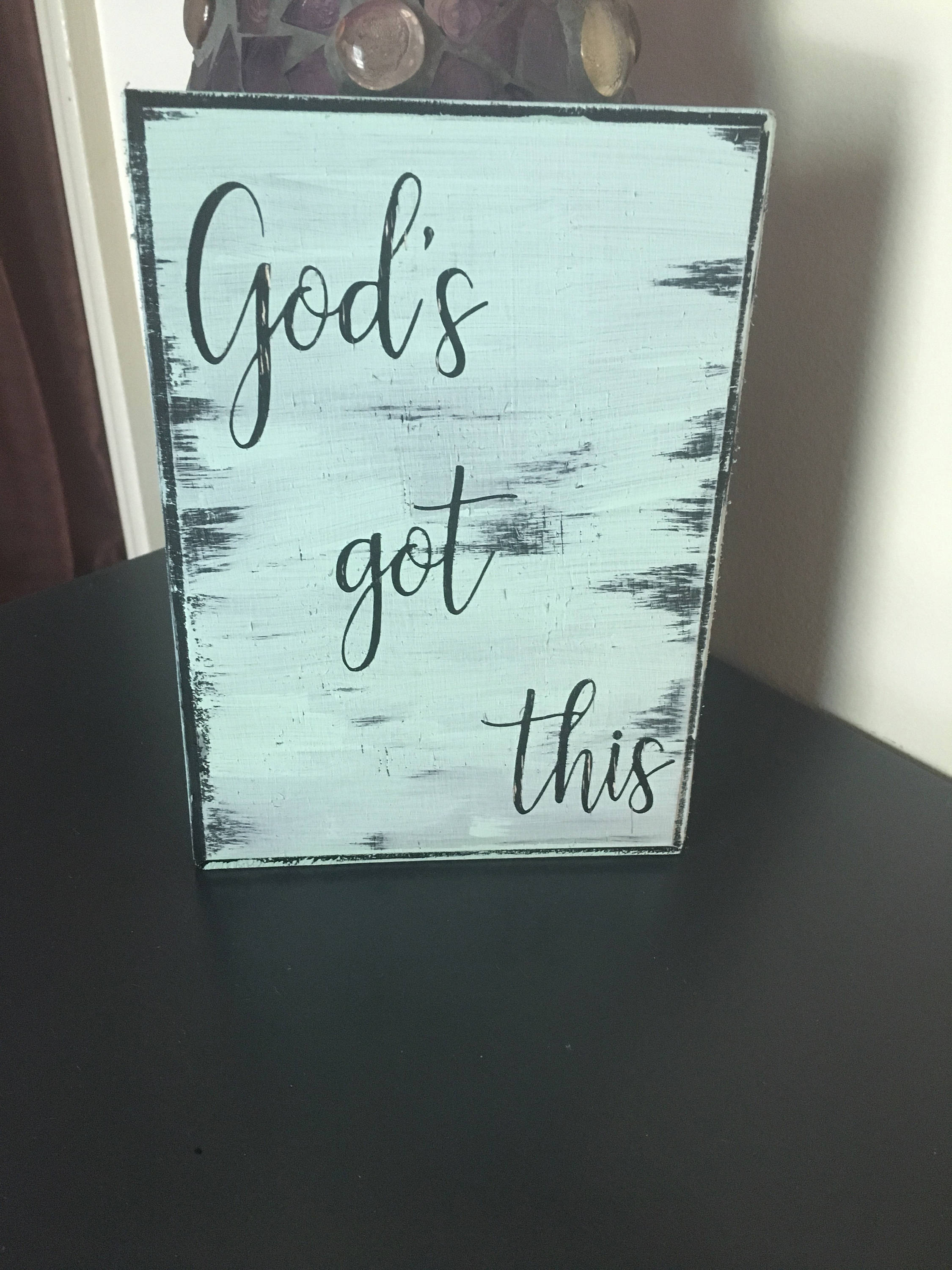 5x7 God's Got This -hand Painted Wood Sign on Luulla