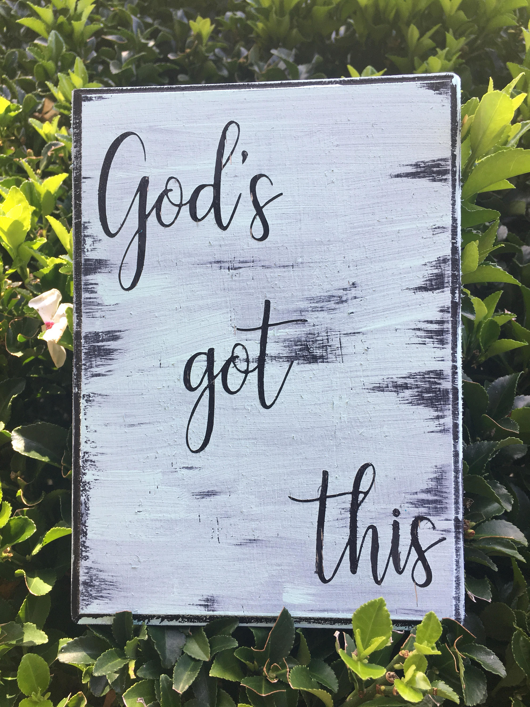 5x7 God's Got This -hand Painted Wood Sign on Luulla